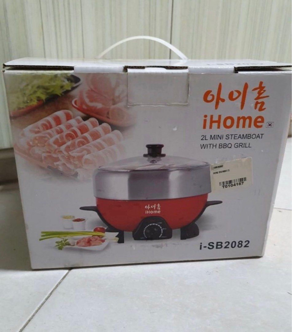 iHome 2L Mini Steamboat with BBQ Grill, TV & Home Appliances, Kitchen ...