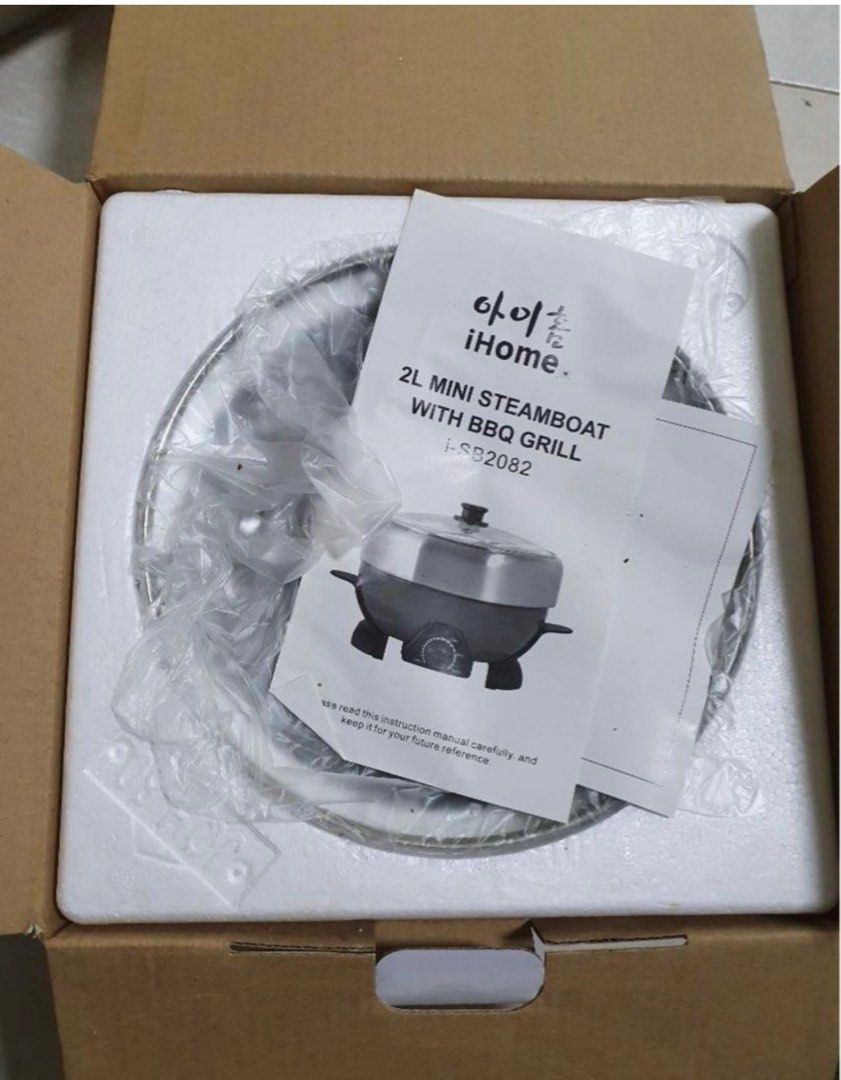 iHome 2L Mini Steamboat with BBQ Grill, TV & Home Appliances, Kitchen Appliances, BBQ, Grills ...