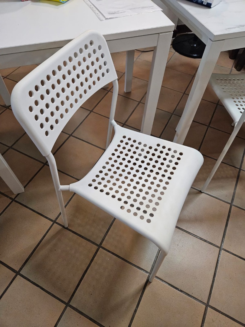 IKEA Adde Chair (White), Furniture & Home Living, Furniture, Chairs on ...