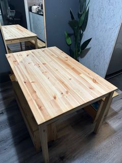 IKEA Voxlov Bamboo Dining Table, Furniture & Home Living, Furniture ...