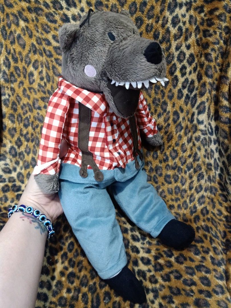 IKEA LUFSIG BIG BAD WOLF FROM RED RIDING HOOD ANIMAL PLUSH DOLL ...