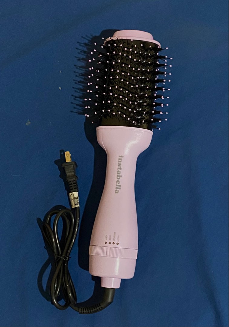INSTABELLA Hot Air Brush, Hair Dryer, and Electric Blow Straightener in ...