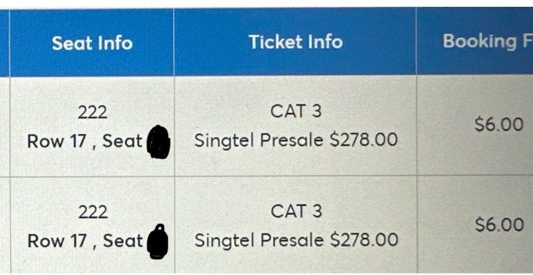 IVE CONCERT CAT 3 222 ROW 17 x2 phy tickt, Tickets & Vouchers, Event ...