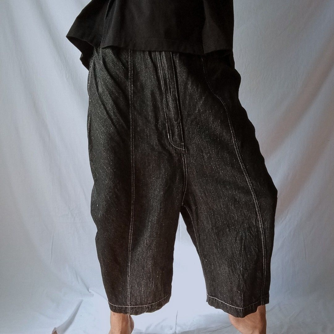 Japanese Style Low-crotch Denim Pants, Men's Fashion, Bottoms, Jeans on Carousell