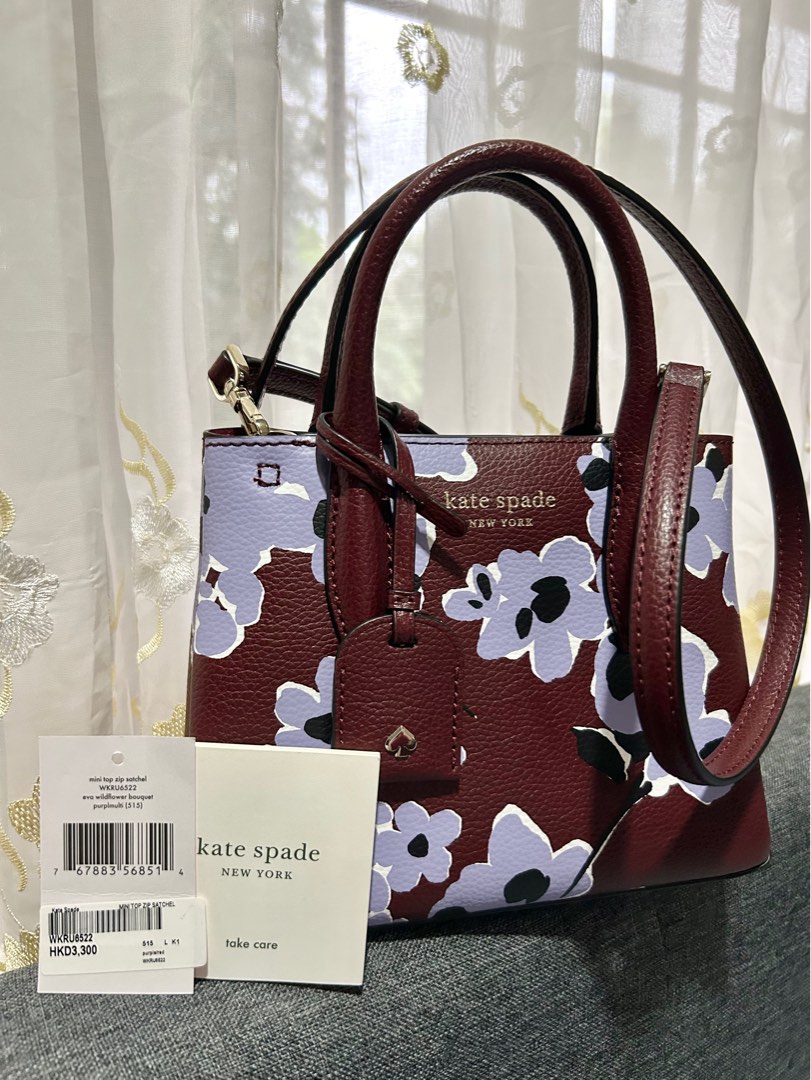Kate Spade Eva Mini Top Zip Satchel, Women's Fashion, Bags & Wallets ...