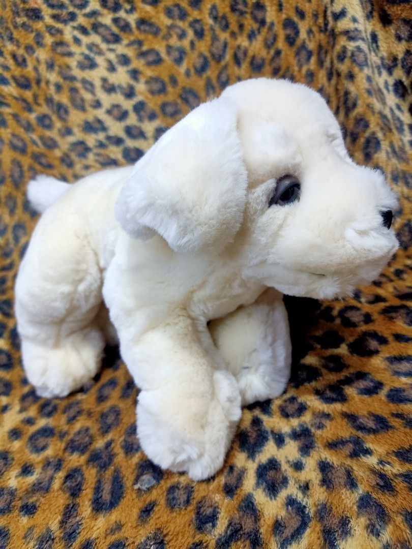 KEEL TOYS REALISTIC CREAM COLOR LABRADOR GOLDEN RETRIEVER DOG PLUSH ...