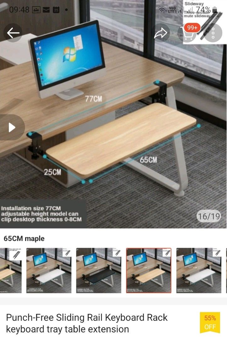 Keyboard Sliding Rack, Computers & Tech, Parts & Accessories, Other ...