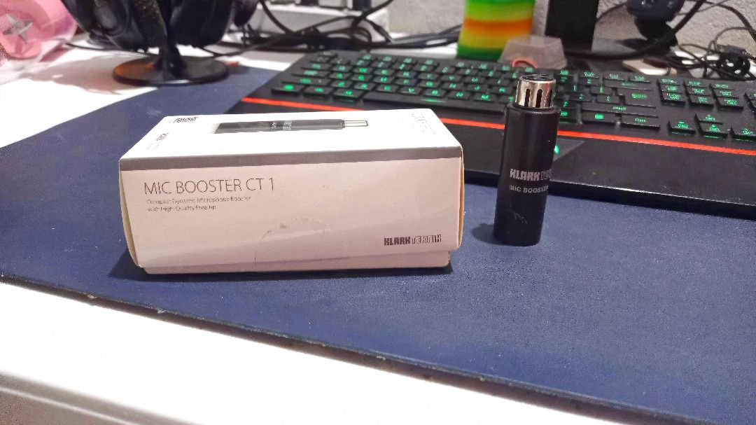Klark Teknik CT 1 MIC BOOSTER - Compact Dynamic Microphone Booster with ...
