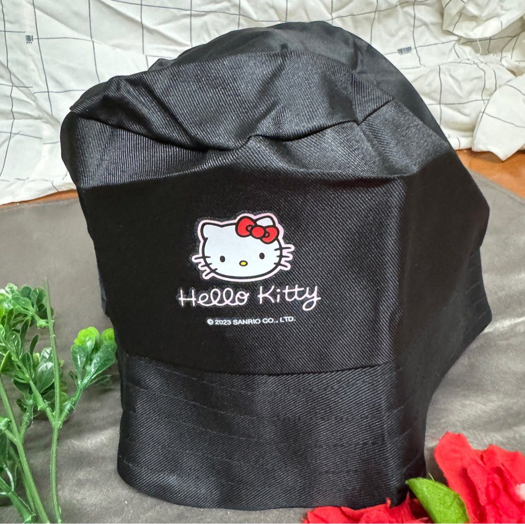 Kotex SANIO hello kitty black fisherman hat_ Kotex Nylon hat, Women's ...