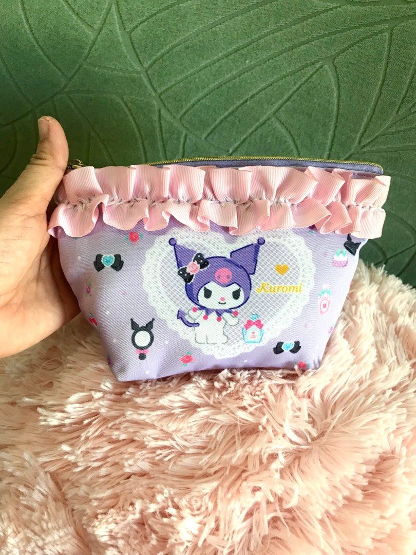 Kuromi Sanrio Pastel Home Series Mini Tote Bag & Pouch, Hobbies & Toys ...