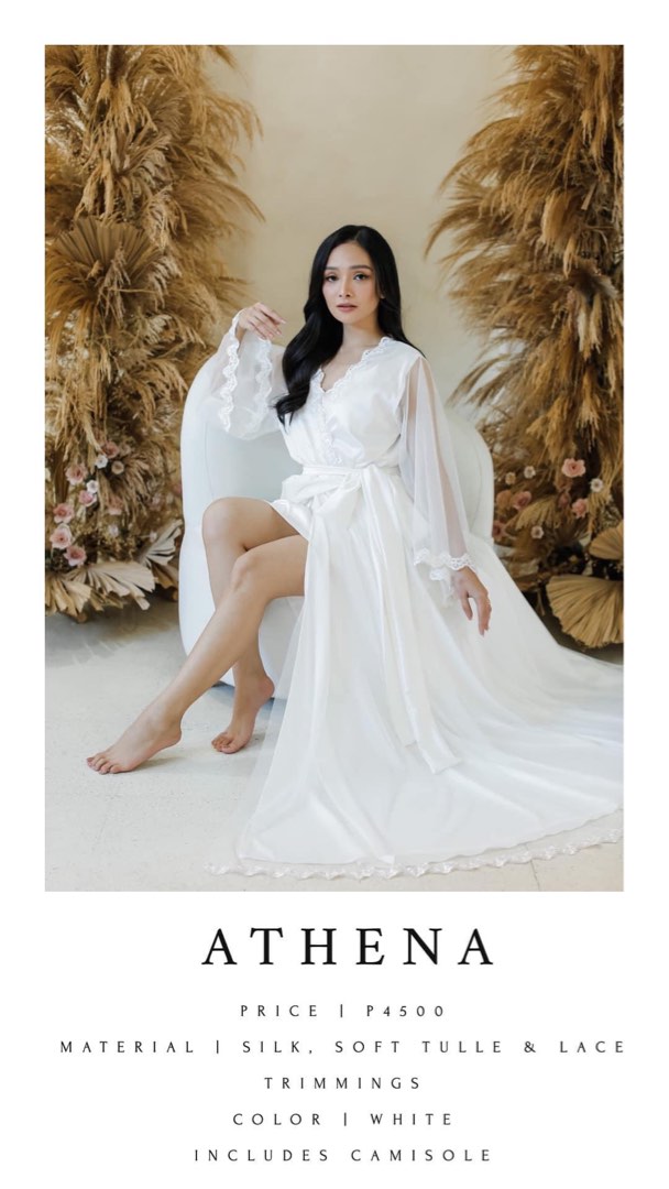 La Rosa Bridal Robe - Athena (custom), Women's Fashion, Dresses & Sets ...