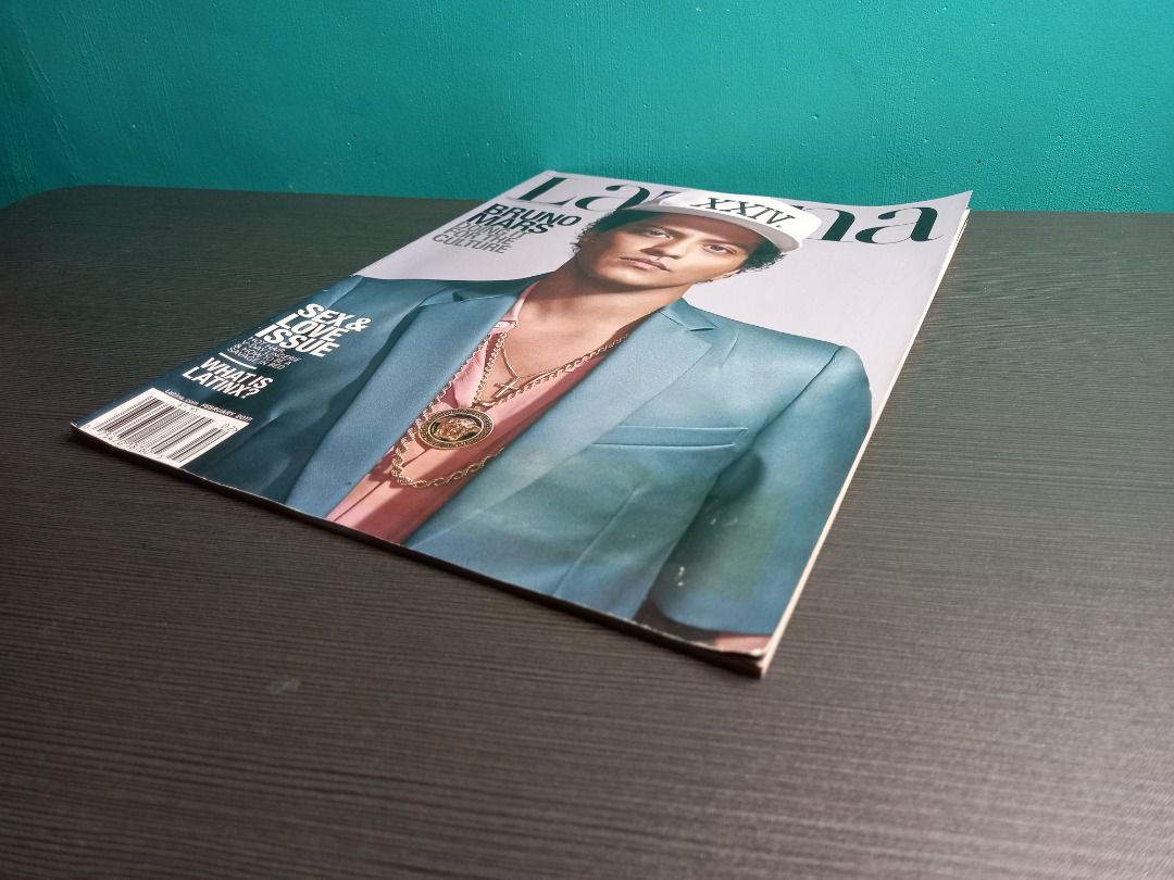 Latina Magazine Bruno Mars Cover February 2017, Hobbies & Toys, Books ...