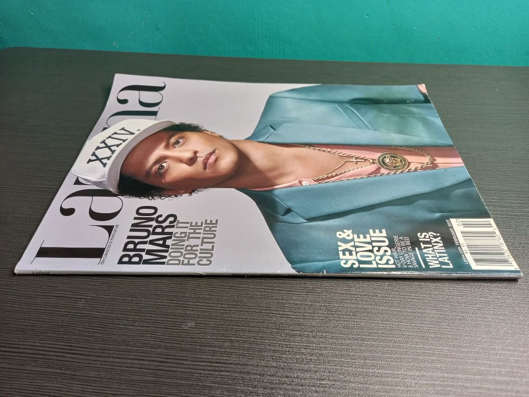 Latina Magazine Bruno Mars Cover February 2017, Hobbies & Toys, Books ...