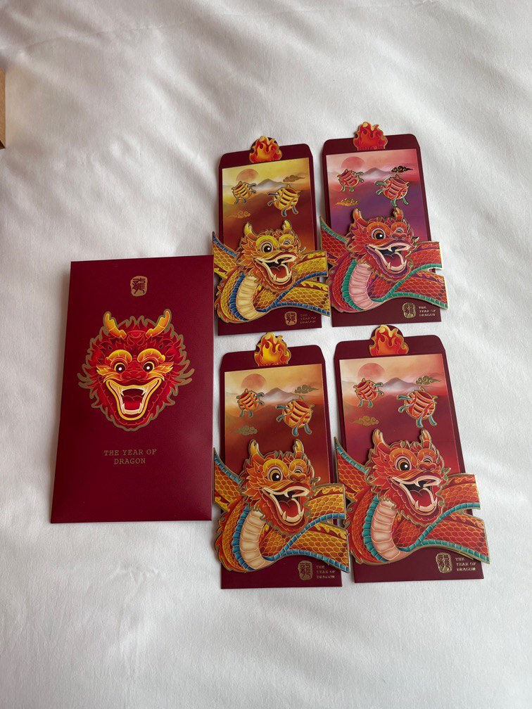 Lays 2024 Dragon / Family red packet, Hobbies & Toys, Stationery ...