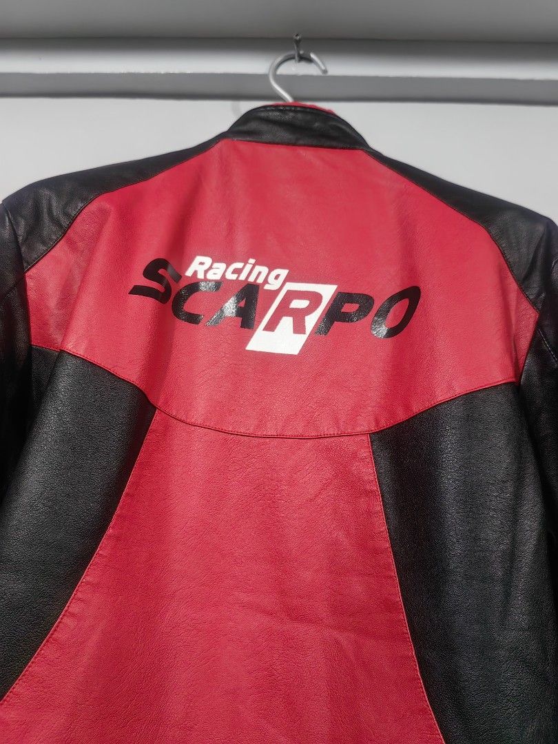 Leather Car Racing Jacket, Men's Fashion, Coats, Jackets and Outerwear ...