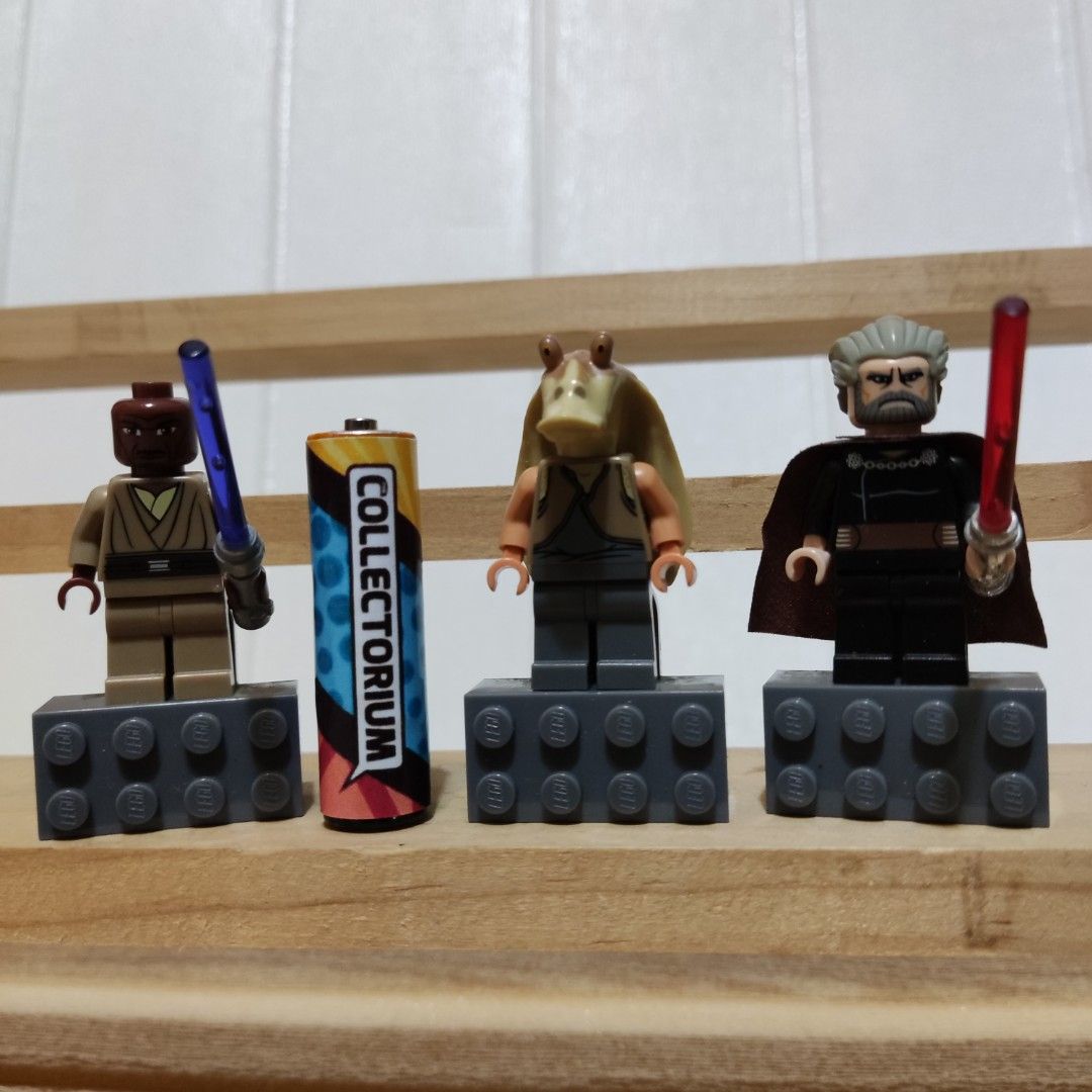 LEGO Star Wars Magnets Mace Windu Count Dooku Jarjar Binks, Hobbies ...