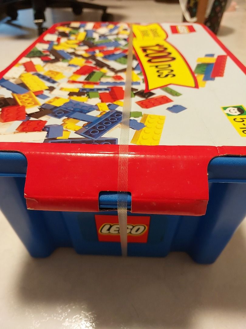 LEGO System 3033 Vintage Box with VARIOUS BUILDING BLOCKS AND FIGURES ...