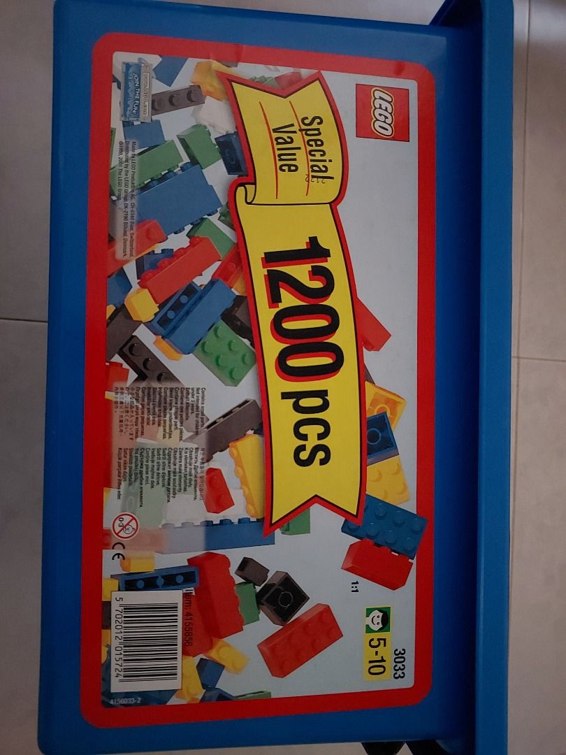 LEGO System 3033 Vintage Box with VARIOUS BUILDING BLOCKS AND FIGURES ...