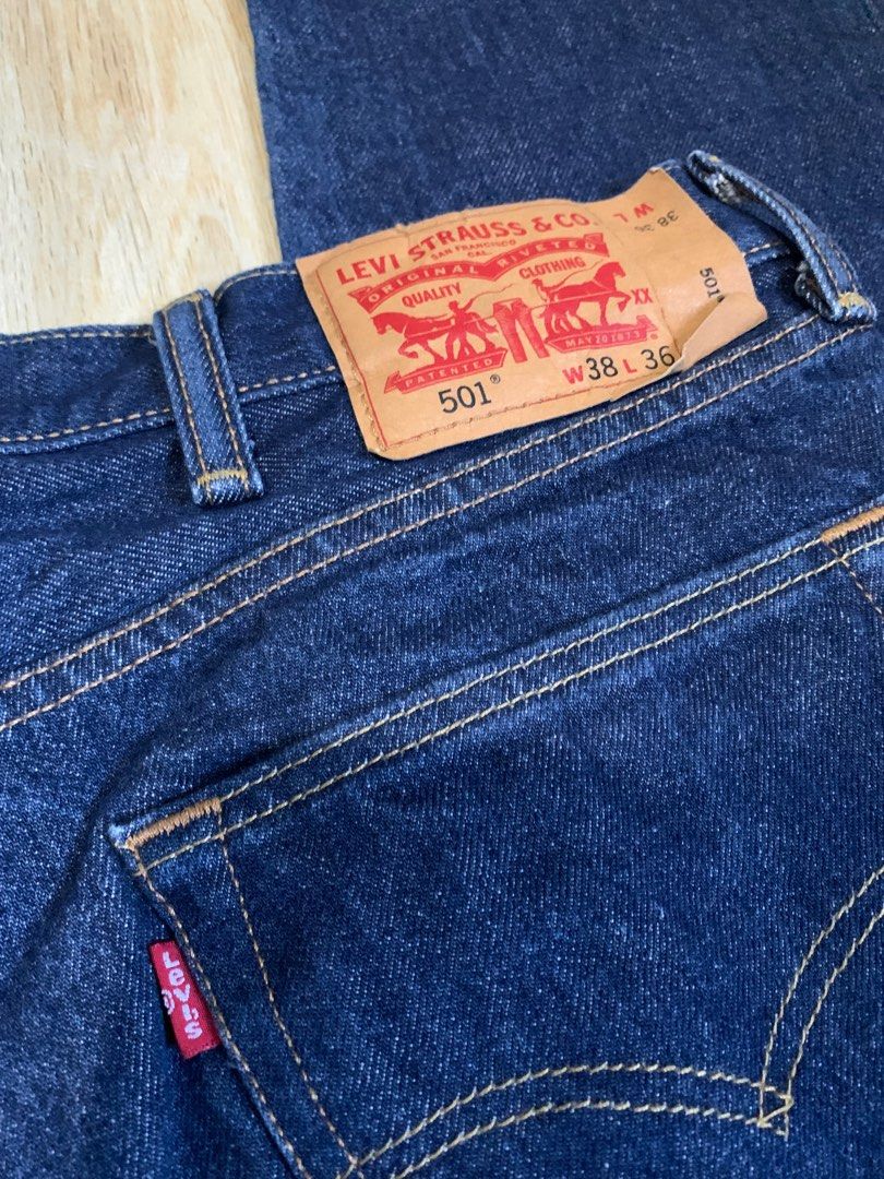 Levi's 501 Blue, Men's Fashion, Bottoms, Jeans on Carousell