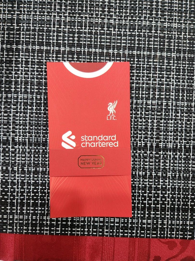 Liverpool limited edition red packet 2024 standard chartered, Hobbies ...