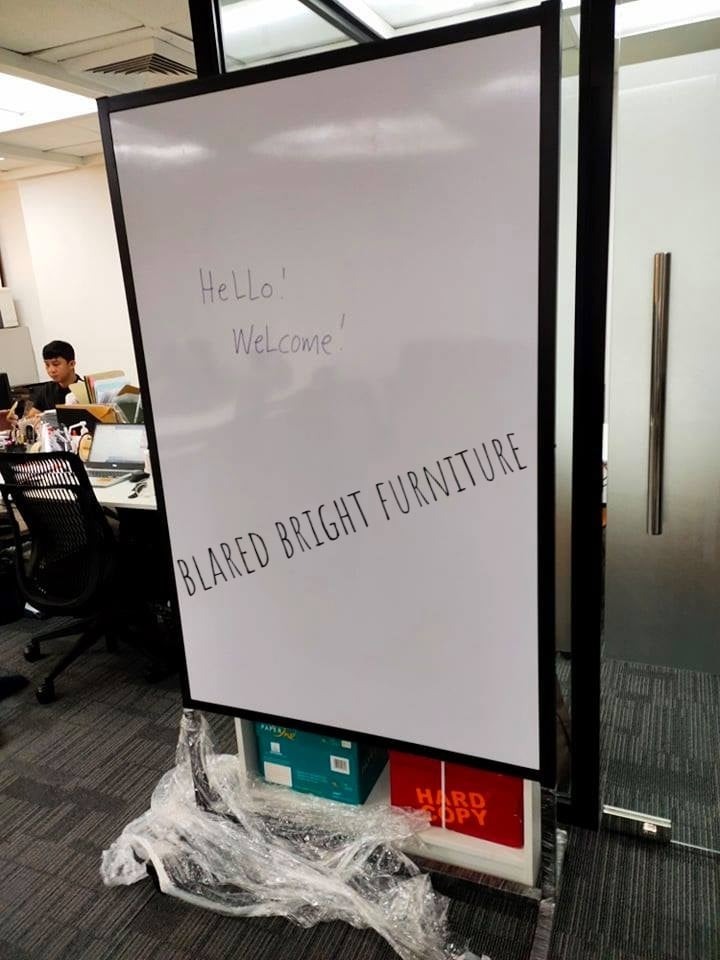Magnetic office white board with wheel caster | office furniture table ...