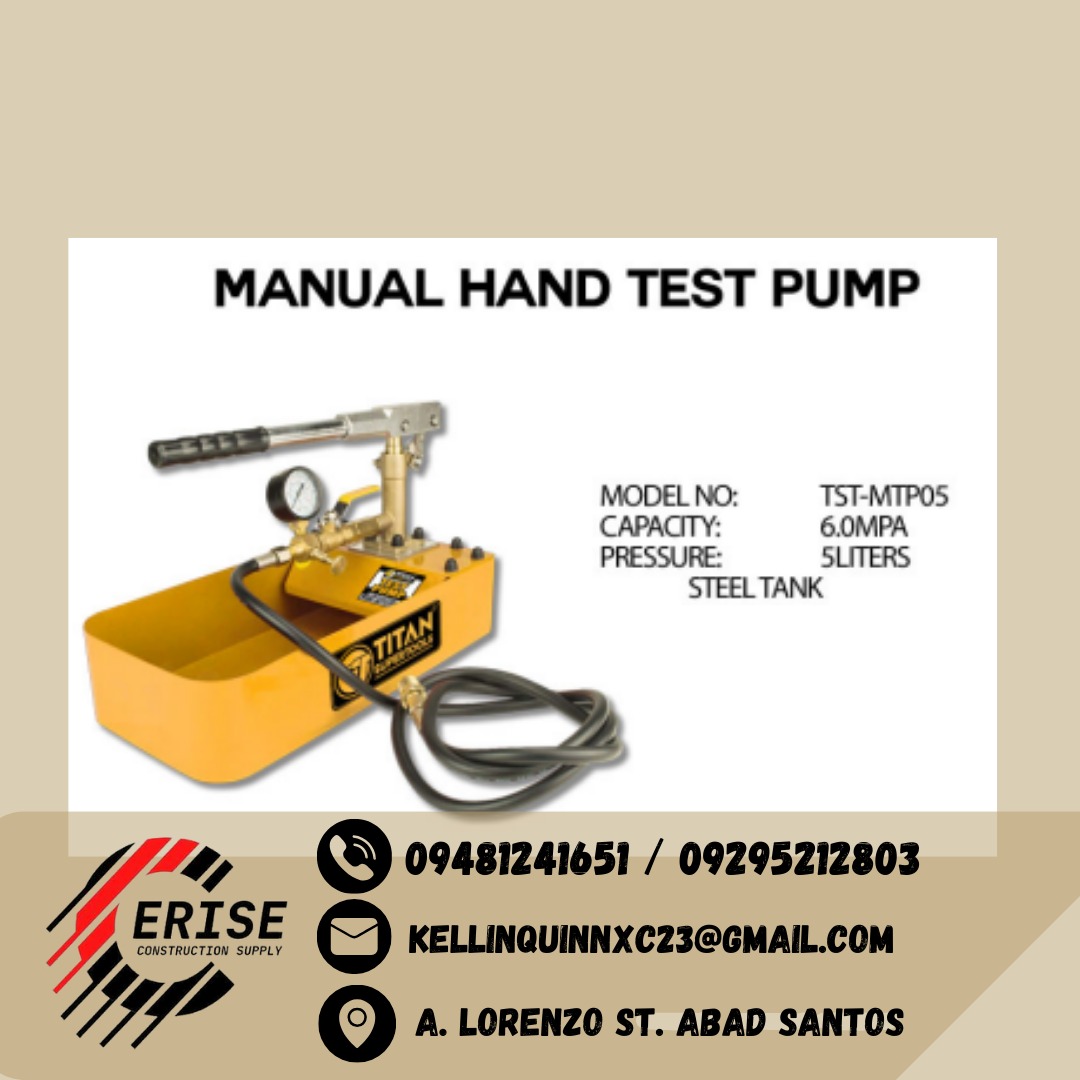 Manual Hand Test Pump, Commercial & Industrial, Construction Tools ...