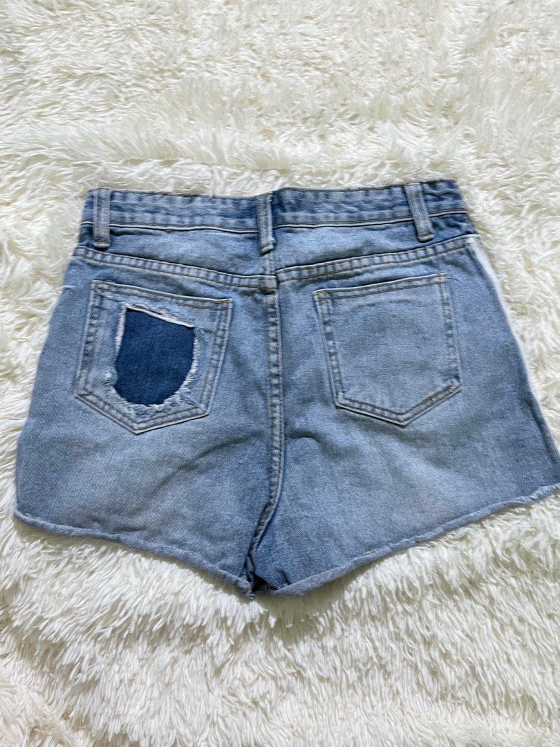 Maong shorts, Women's Fashion, Bottoms, Shorts on Carousell