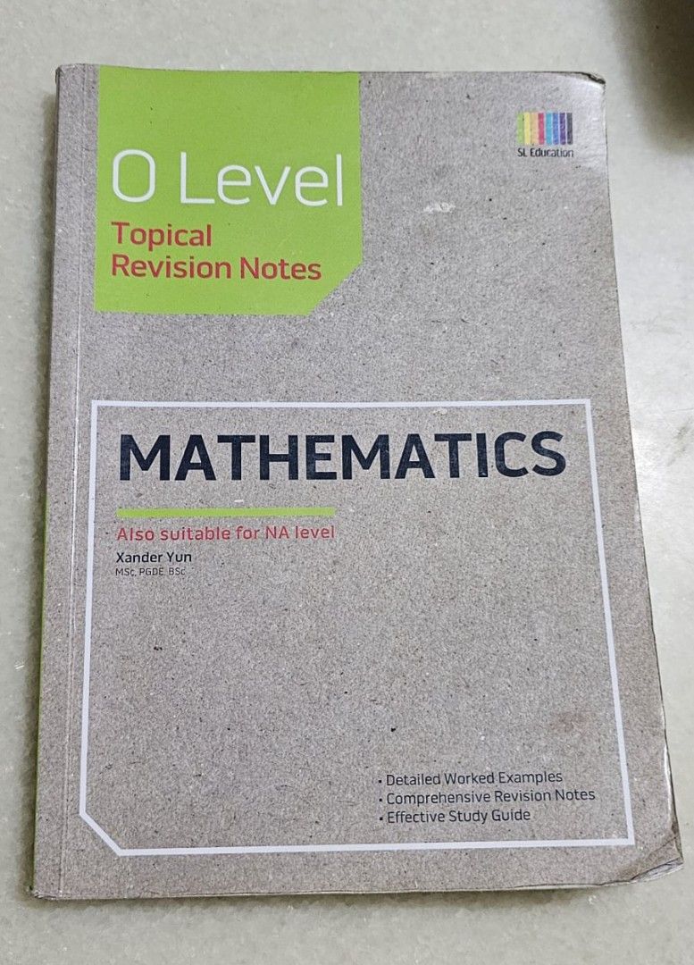 Math O Level Topical Revision Notes, Hobbies & Toys, Books & Magazines ...
