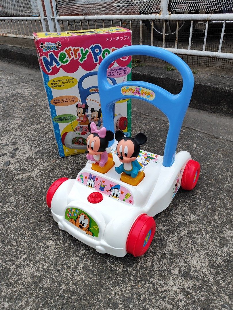 Mickey Minnie Push Walker, Babies & Kids, Infant Playtime on Carousell