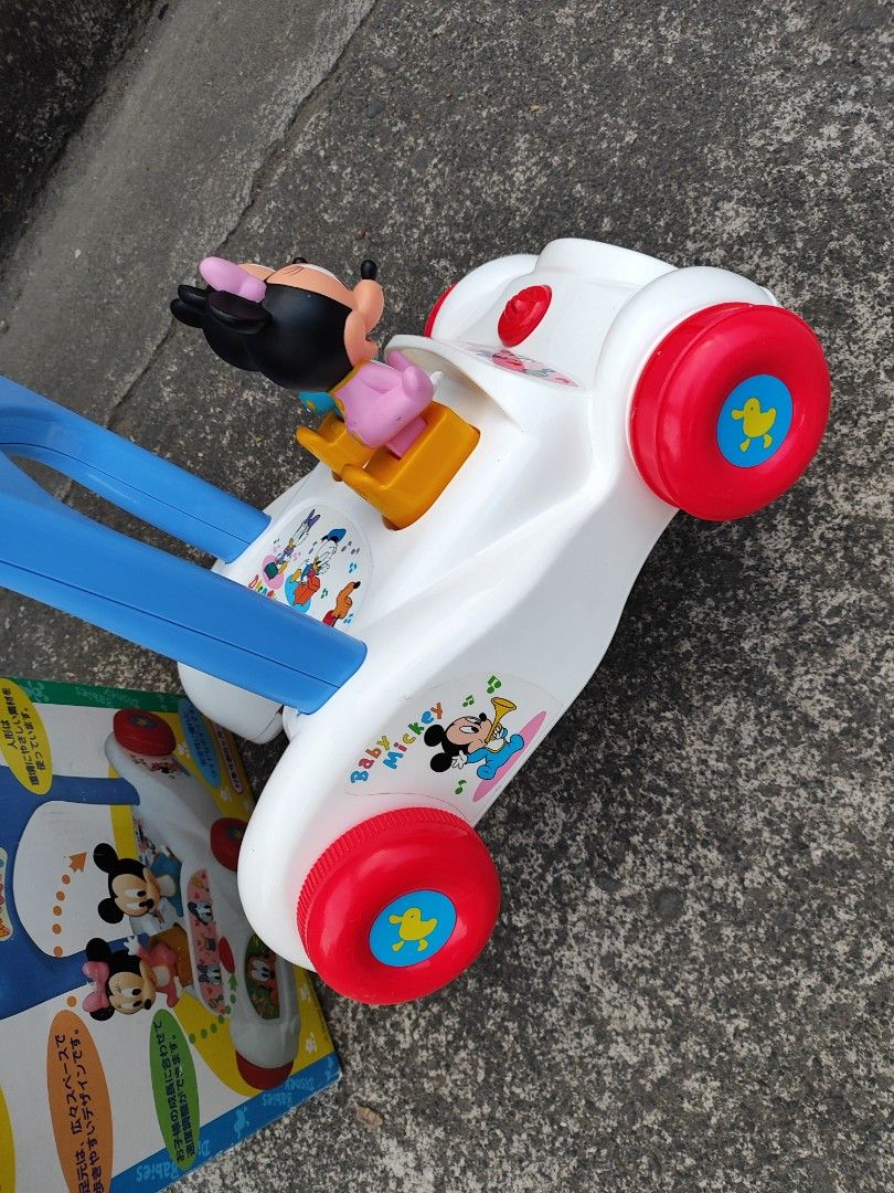 Mickey Minnie Push Walker, Babies & Kids, Infant Playtime on Carousell