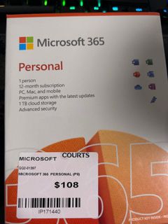 Microsoft 365 Personal, Computers & Tech, Office & Business Technology ...