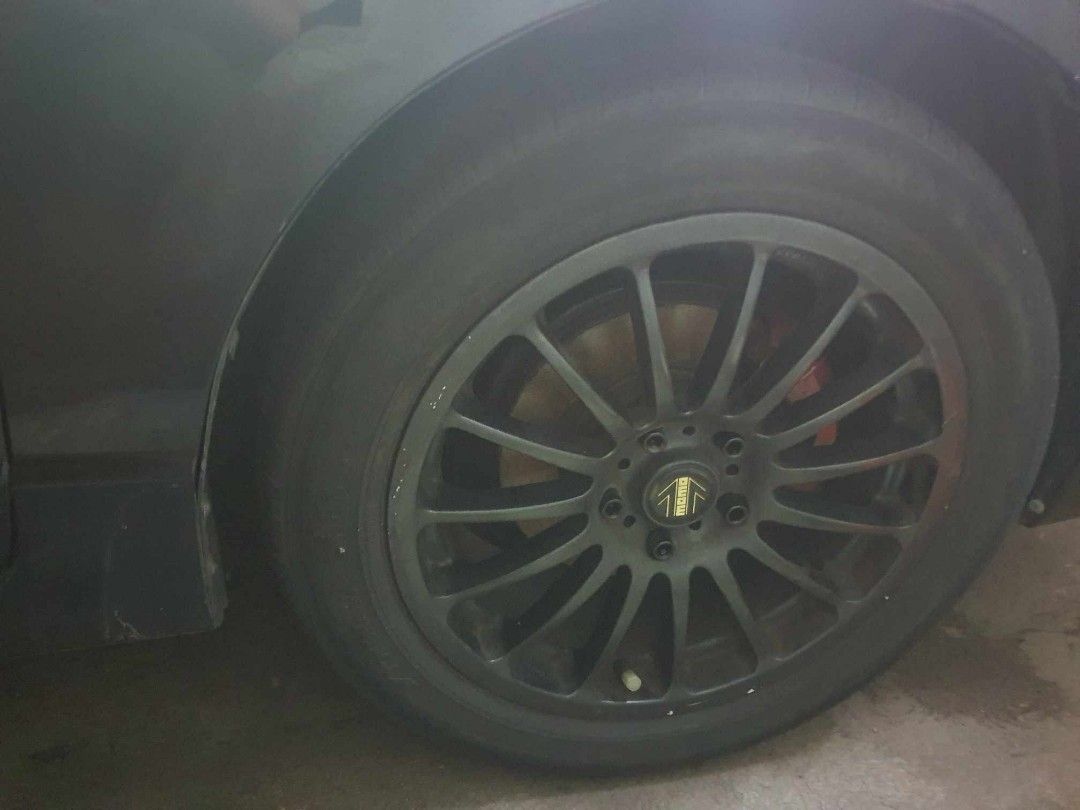 Momo mags and tires, Car Parts & Accessories, Mags and Tires on Carousell