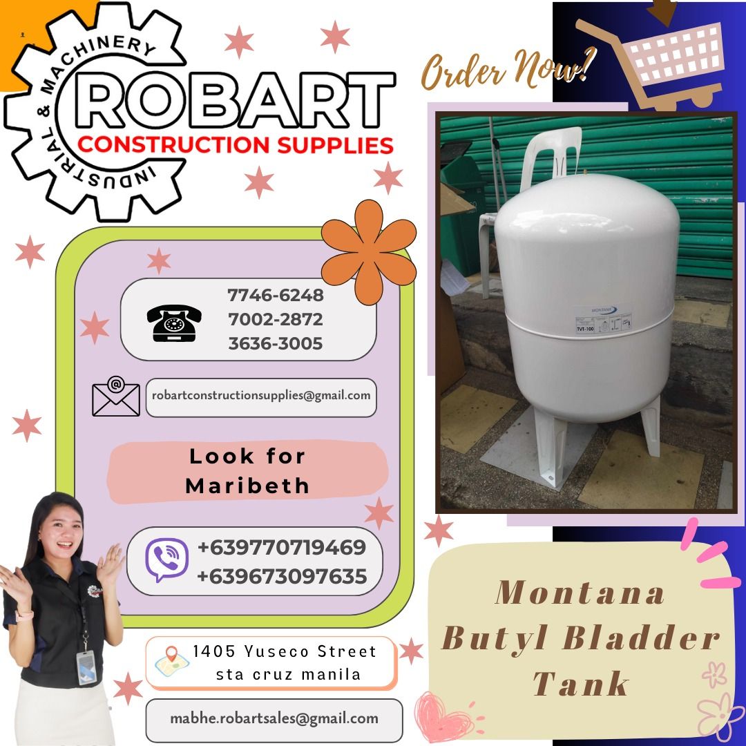montana butyl bladder tank, Commercial & Industrial, Construction Tools ...