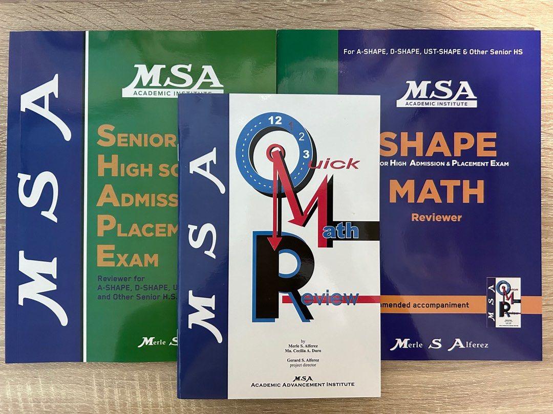 MSA Senior Highschool Admission Placement Exam (SHS D-SHAPE, A-SHAPE ...