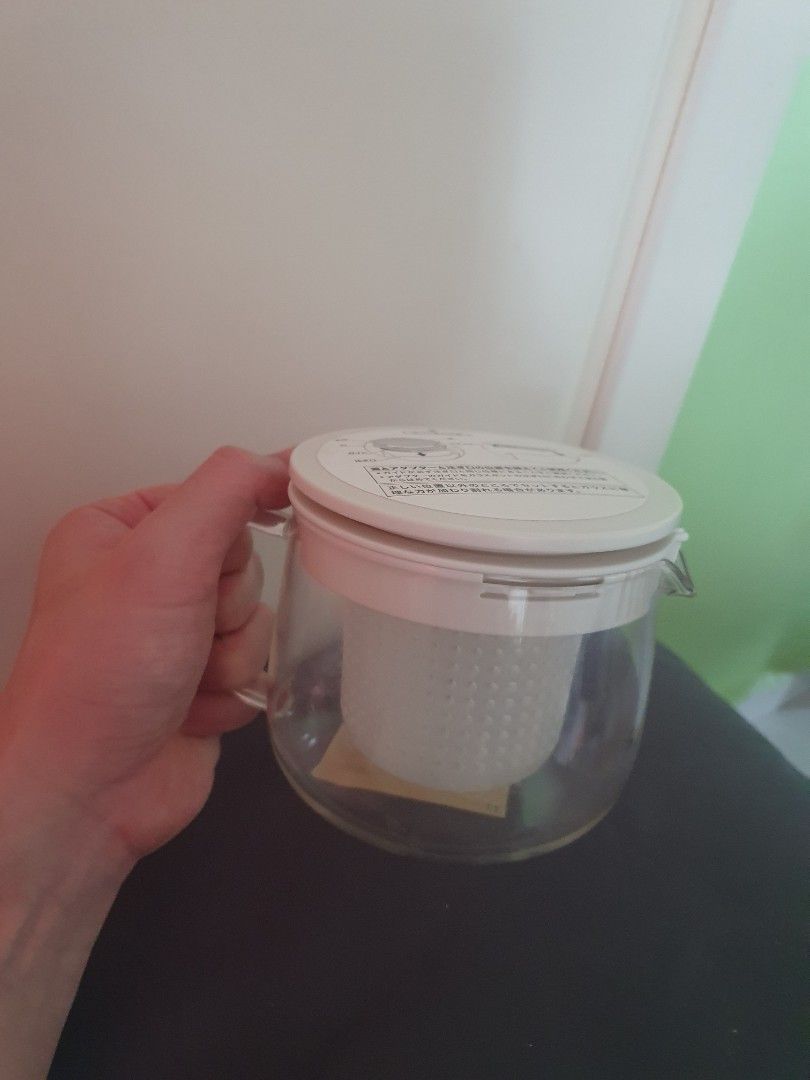 Muji Heat Proof Glass Tea Pot, Furniture & Home Living, Kitchenware ...