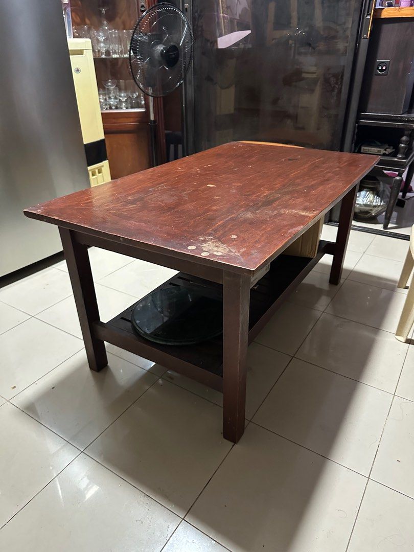 Narra center table, Furniture & Home Living, Furniture, Tables & Sets ...