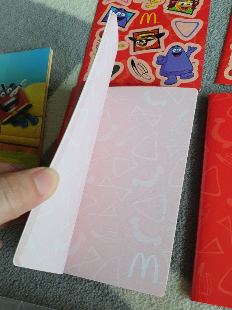 NEW McDonald's Pencil Case & Note book with stickers, Hobbies & Toys ...