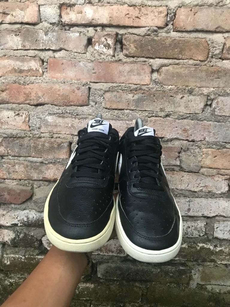 nike court vision low leather, Fesyen Pria, Sepatu , Sneakers di Carousell