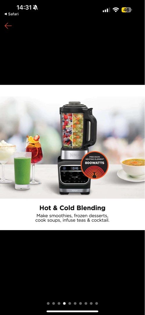 Ninja Foodi Blender Soup Maker, TV & Home Appliances, Kitchen ...