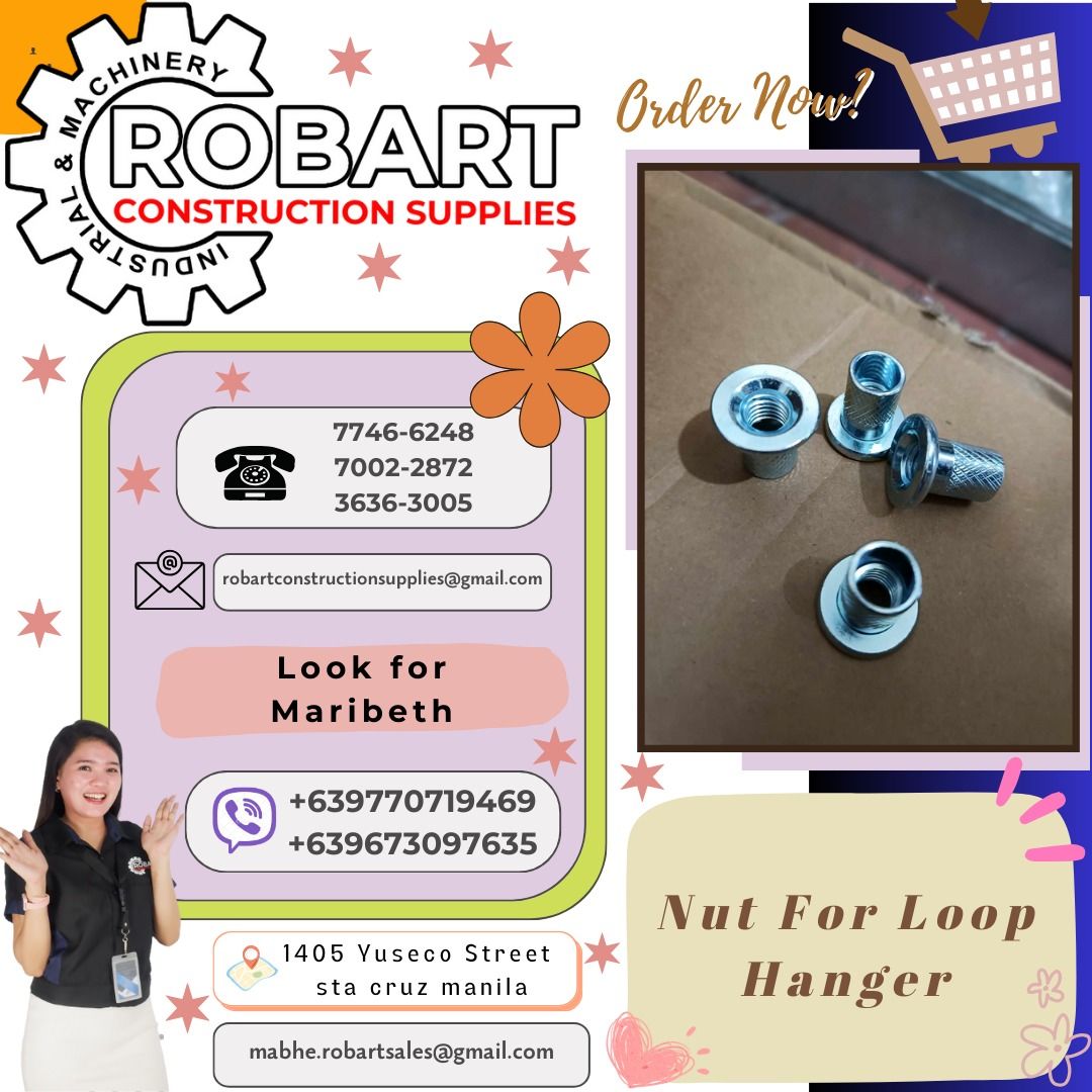 Nut for Loop Hanger, Commercial & Industrial, Construction Tools ...