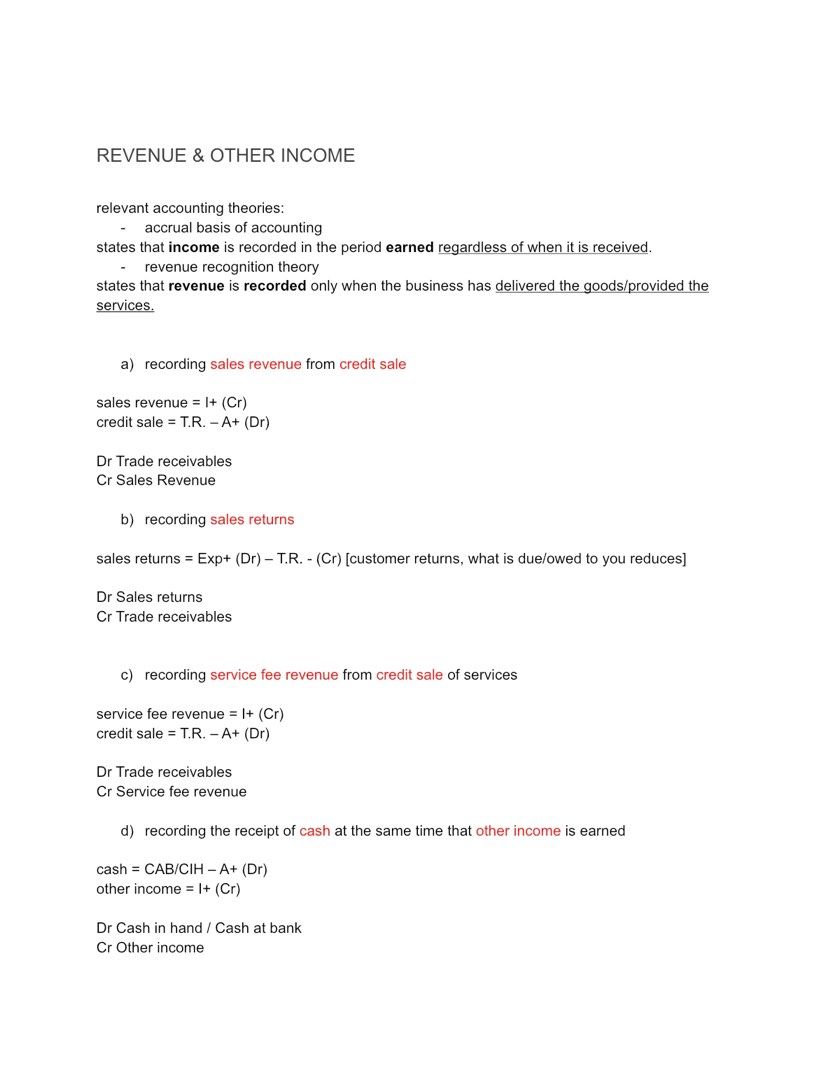 O LEVELS PRINCIPLES OF ACCOUNTS (POA) NOTES, Hobbies & Toys, Books ...