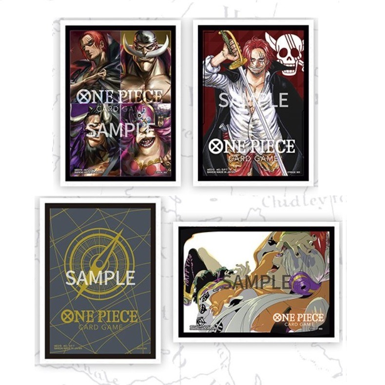 One Piece Card Game: Limited Card Sleeves Four Emperor Shanks Golden ...
