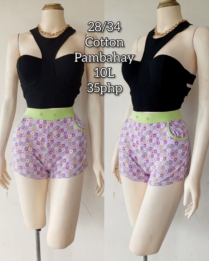 Pambahay short, Women's Fashion, Bottoms, Shorts on Carousell