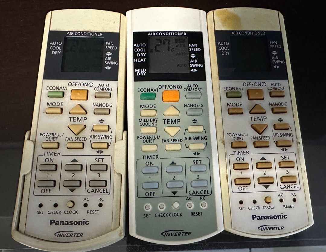 Panasonic Aircon Remote Controls, TV & Home Appliances, Air Conditioners & Heating on Carousell