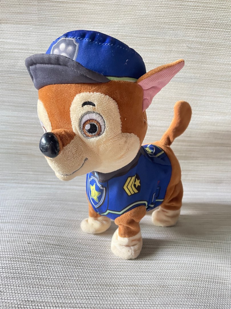 Paw Patrol Talking Sounds Chase Pup Plush, Hobbies & Toys, Toys & Games ...