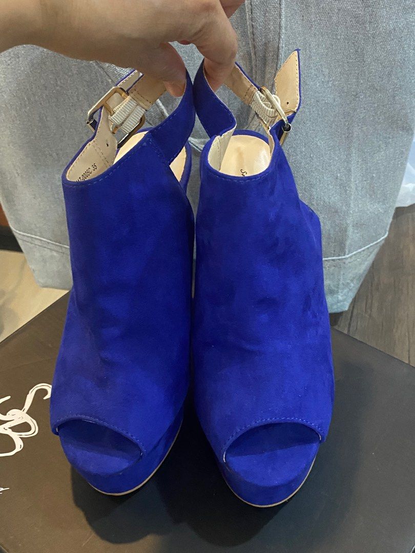 Peep Top Platform Heels, Women's Fashion, Footwear, Flats & Sandals on ...