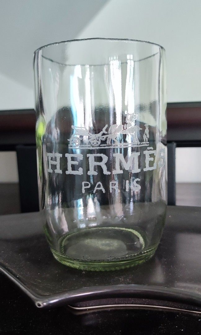 Personalized hand-engraved upcycled glassware, Furniture & Home Living ...