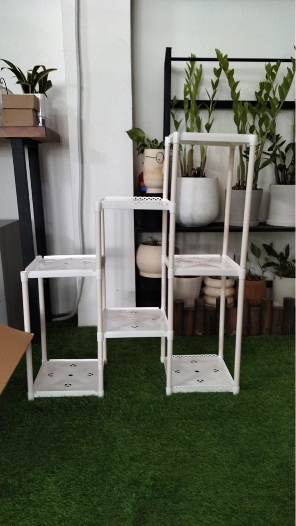 Plastic plant stand multiple pots, Furniture & Home Living, Gardening ...
