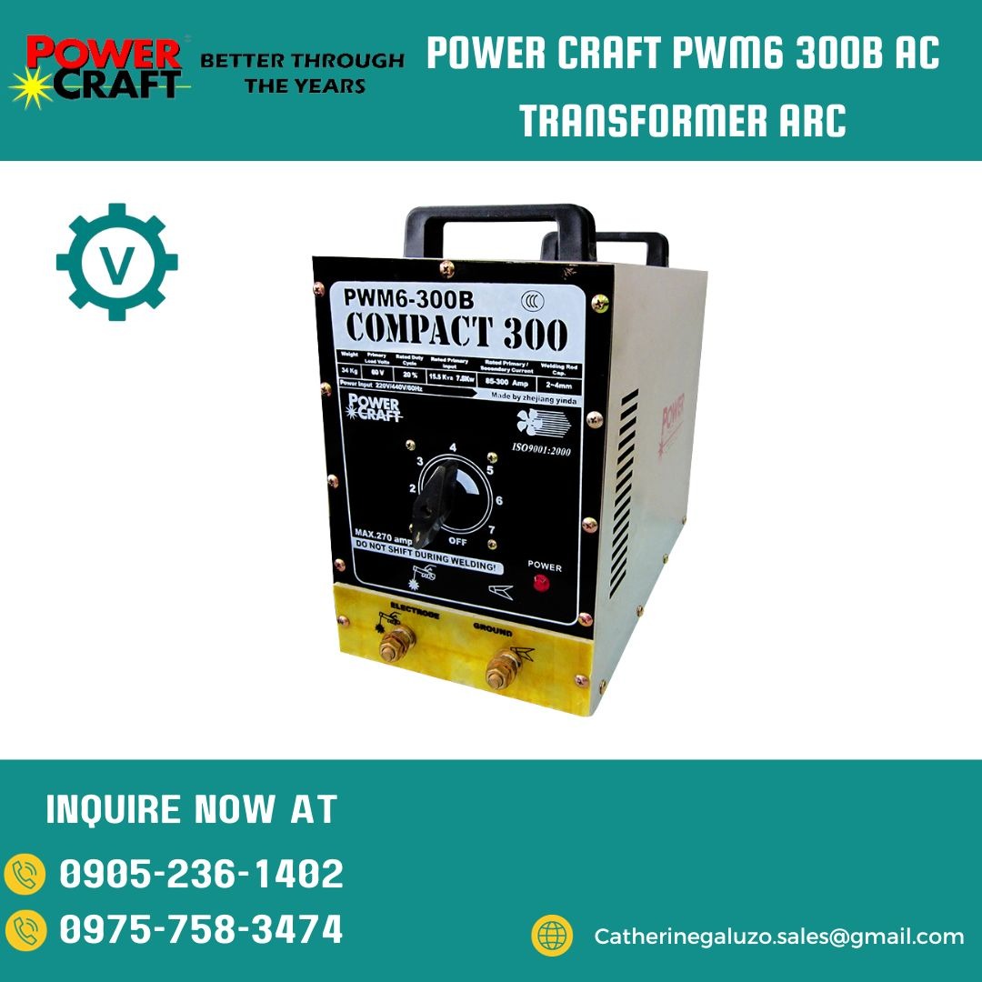 POWERCRAFT 300B AC TRANSFORMER ARC, Commercial & Industrial ...