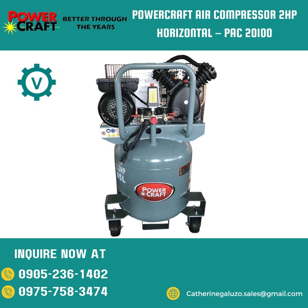 POWERCRAFT AIR COMPRESSOR PAC20100, Commercial & Industrial ...
